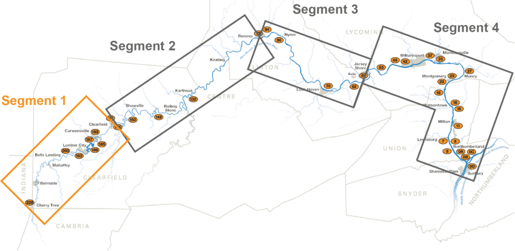 Segment 1: Cherry Tree - West Branch Paddle Club - SGP | Susquehanna ...